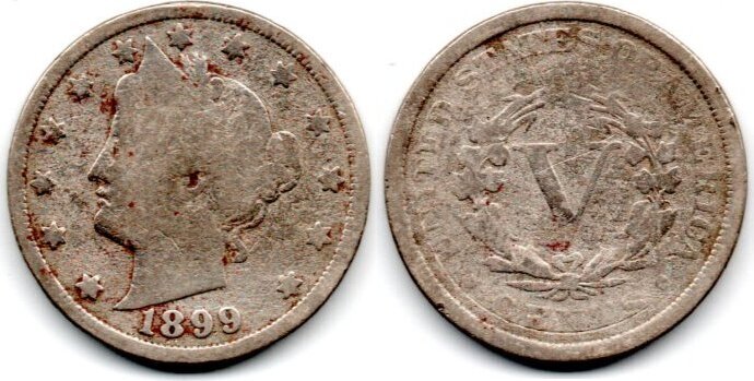 USA 5 Cents 1899 B | MA-Shops