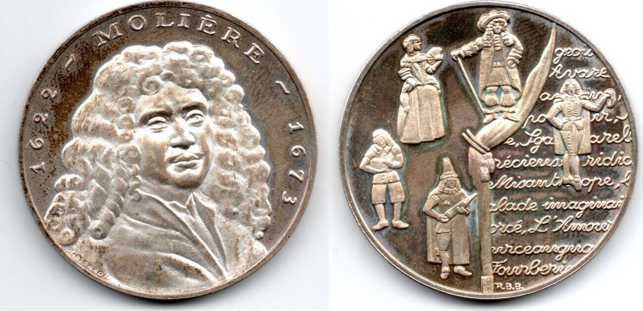 France - Frankreich Médaille Molière AU | MA-Shops