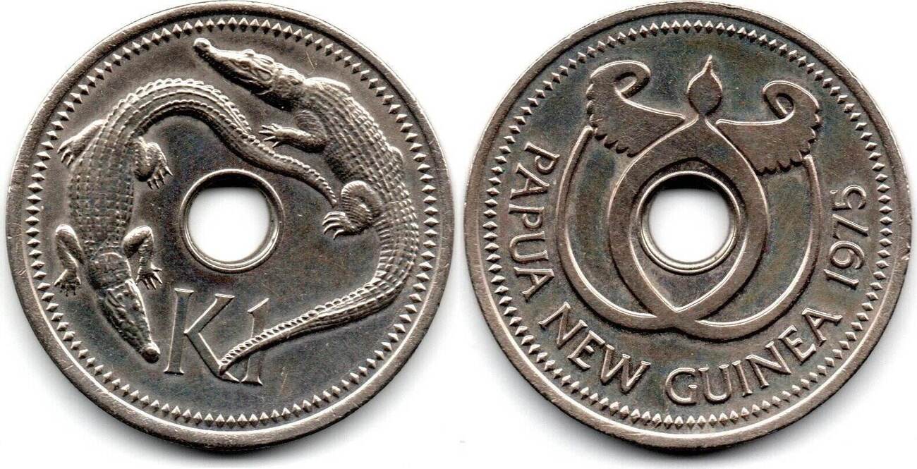 Papouasie Nouvelle Guinée 1 Kina 1975 vz | MA-Shops