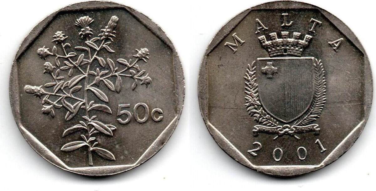 Malte - Malta 50 Cents 2001 EF | MA-Shops