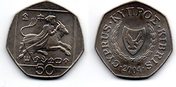Chypre - Cyprus 50 Cents 2004 EF+ | MA-Shops