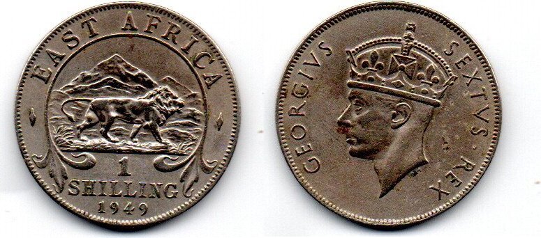 East Africa 1 Shilling 1949 ss | MA-Shops