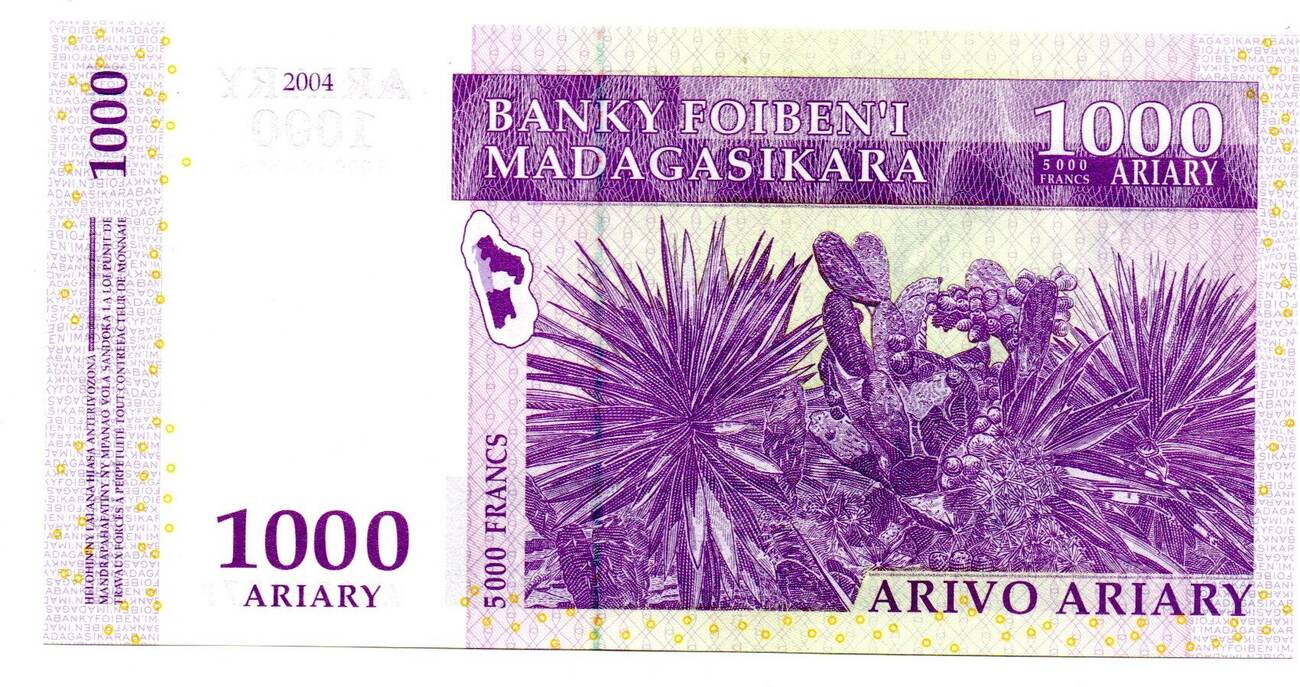 Madagascar 1000 Ariary 2004 UNC | MA-Shops