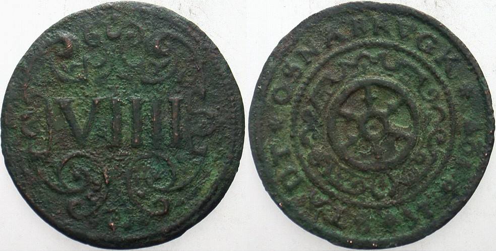Osnabrück-Stadt 9 Kupferpfennig 1625 Schön - sehr schön | MA-Shops