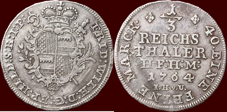 Reichstaler 1763 GERMANY - HILDESHEIM, HOCHSTIFT - FRIEDRICH WILHELM ...