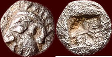 AR 1/96 Stater 510-493 v. Chr. IONIA, KOLOPHON - or hemi-tetartemorion ...