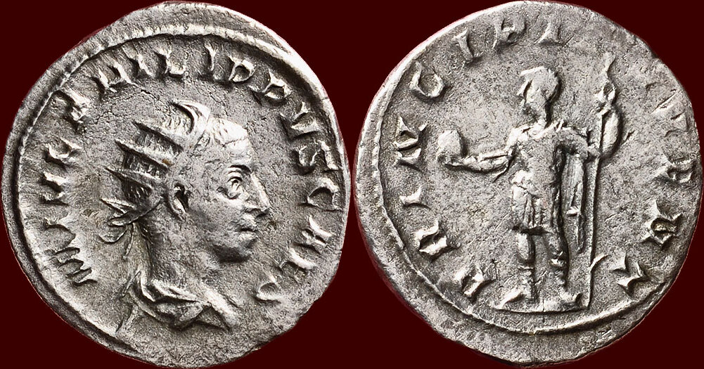 Roman Empire (245-246) PHILIPPUS II as Caesar, 244-247 - AR ...