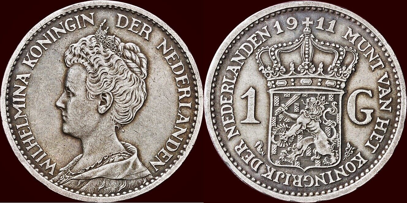 Koninkrijk der Nederlanden 1911 NEDERLAND (NETHERLANDS, KINGDOM) - WILHELMINA, 1890-1948 - 1 ...