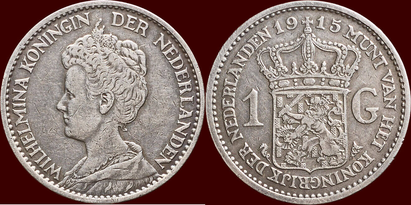 Koninkrijk der Nederlanden 1915 NEDERLAND (NETHERLANDS, KINGDOM) - WILHELMINA, 1890-1948 - 1 ...
