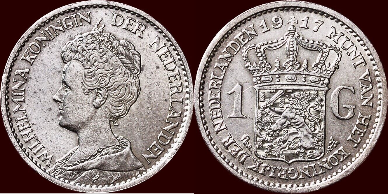 Koninkrijk der Nederlanden 1917 NEDERLAND (NETHERLANDS, KINGDOM) - WILHELMINA, 1890-1948 - 1 ...