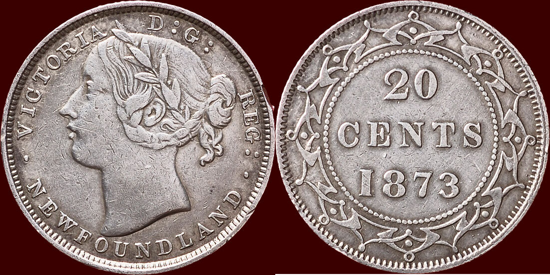 20 Cents 1873 CANADA - NEWFOUNDLAND - VICTORIA, 1837-1901 - ss | MA-Shops