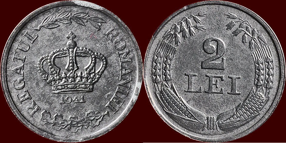 2 Lei 1941 ROMANIA, KINGDOM - MIHAI I, 1940-1947 - xf- | MA-Shops