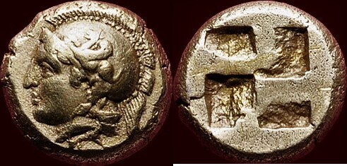 EL 1/6 Stater 478-387 BC v. Chr. IONIA, PHOKAEA (PHOKAIA) - or hekte ...