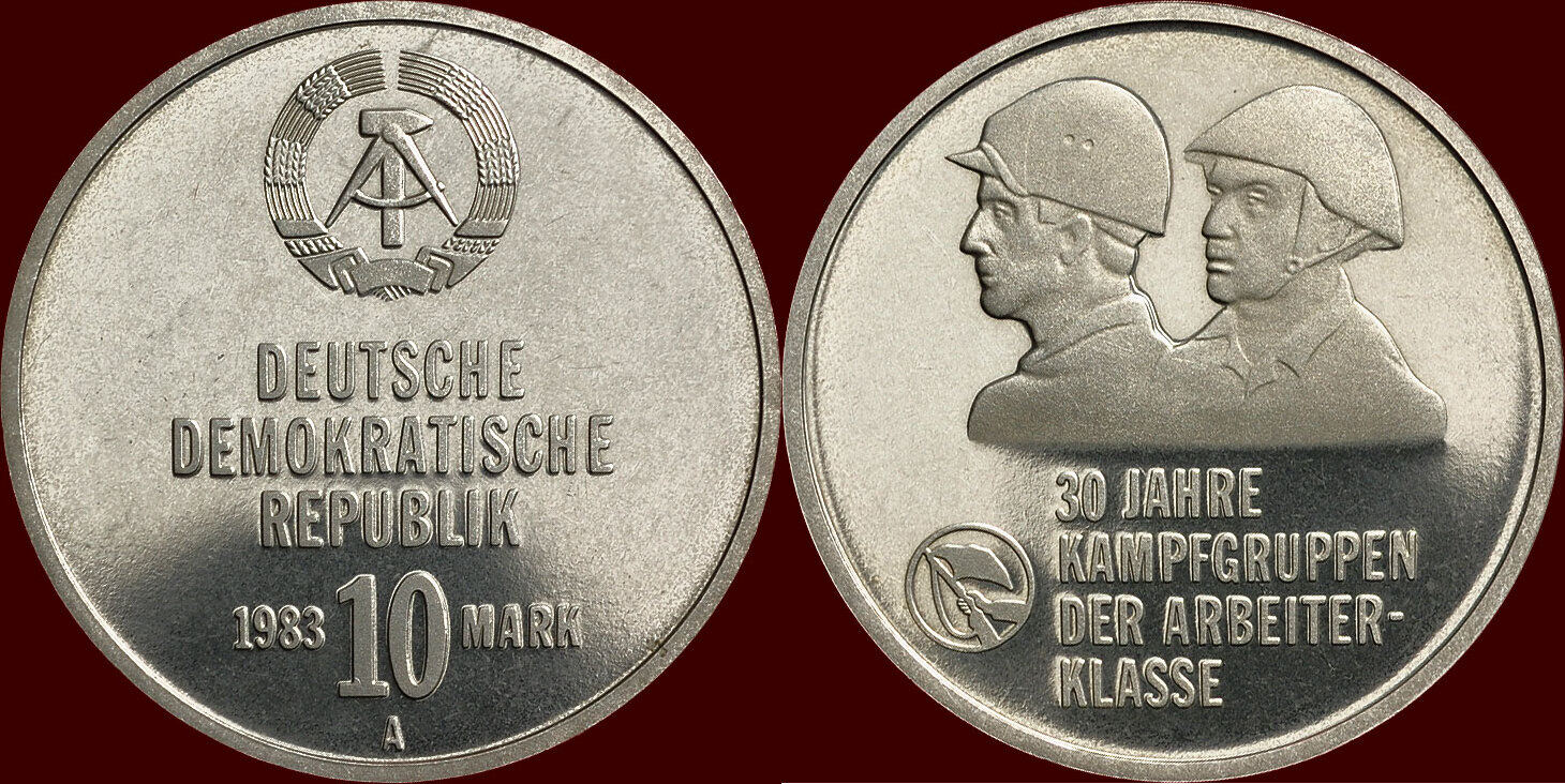 10 Mark GERMANY - DDR, 1949-1990 - 1983 A, Berlin “30th Anniversary ...