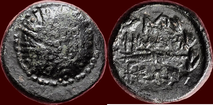 150 - 130 v. Chr. LYDIA, PHILADELPHIA - AE 14, circa 150 - 130 BC vf- à ...
