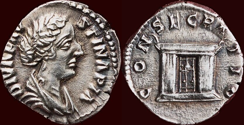 Roman Empire (176-180) FAUSTINA THE YOUNGER, wife of Marcus Aurelius ...