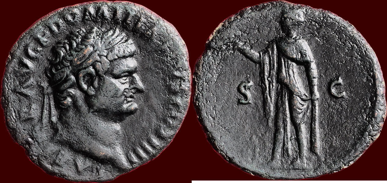Roman Empire (76) DOMITIANUS (DOMITIAN) as Caesar under Vespasianus, 69 ...