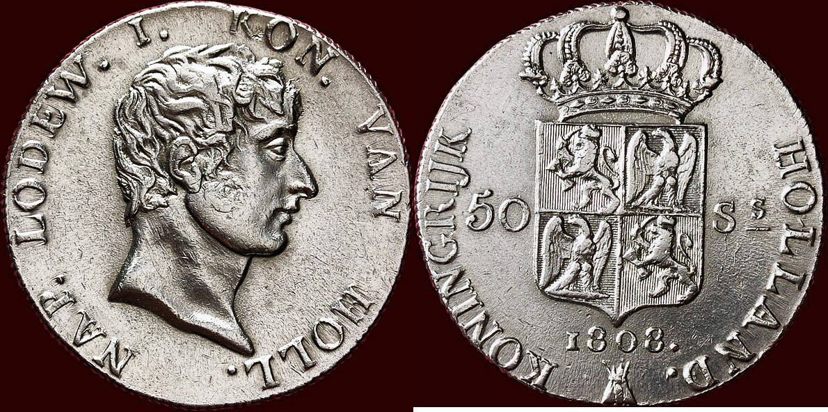 50 Stuiver NEDERLAND (NETHERLANDS; KINGDOM) - KONINKRIJK HOLLAND - LODEWIJK NAPOLEON, 1806-1810 ...