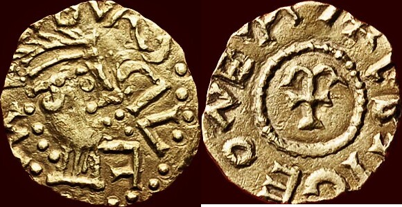 Tremissis (circa 640-680) FRANKISCH EMPIRE - MEROVINGIAN DYNASTY ...
