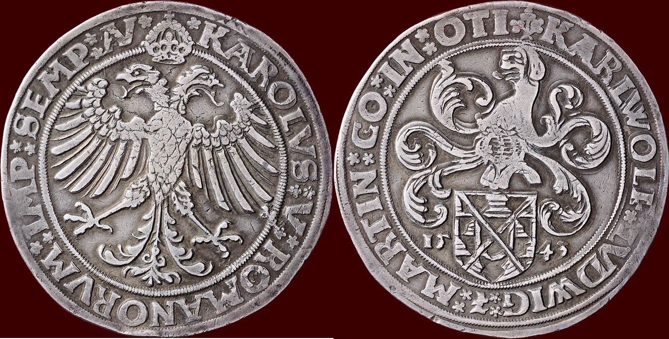 1543 GERMANY - ÖTTINGEN,GRAFSCHAFT - KARL WOLFGANG, LUDWIG XV & MARTIN ...