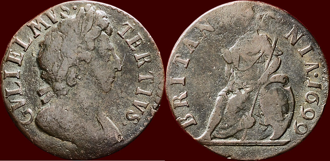 Farthing ENGLAND, KINGDOM - WILLIAM III, 1694-1702 - 1699, London | MA ...