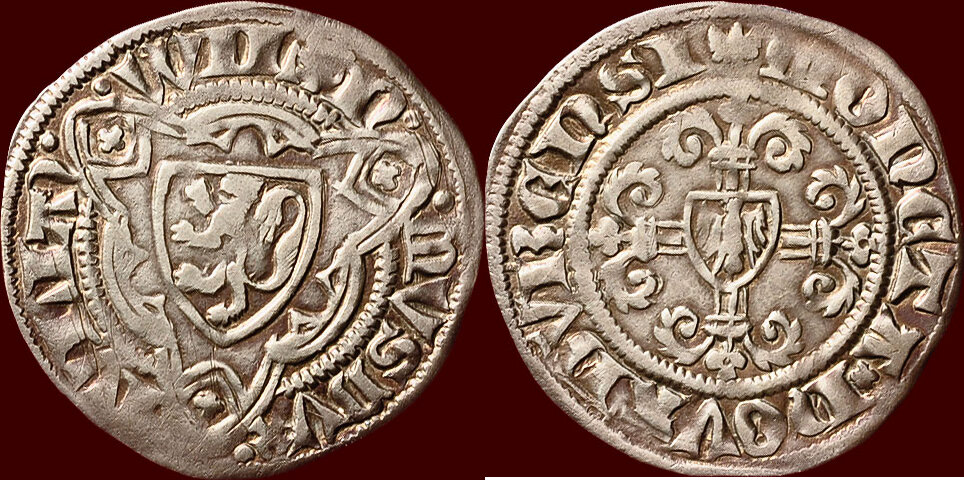 pfennig 1393-1402 GERMANY - JÜLICH, HERZOGTUM - WILHELM III, - ½ Weiß n ...