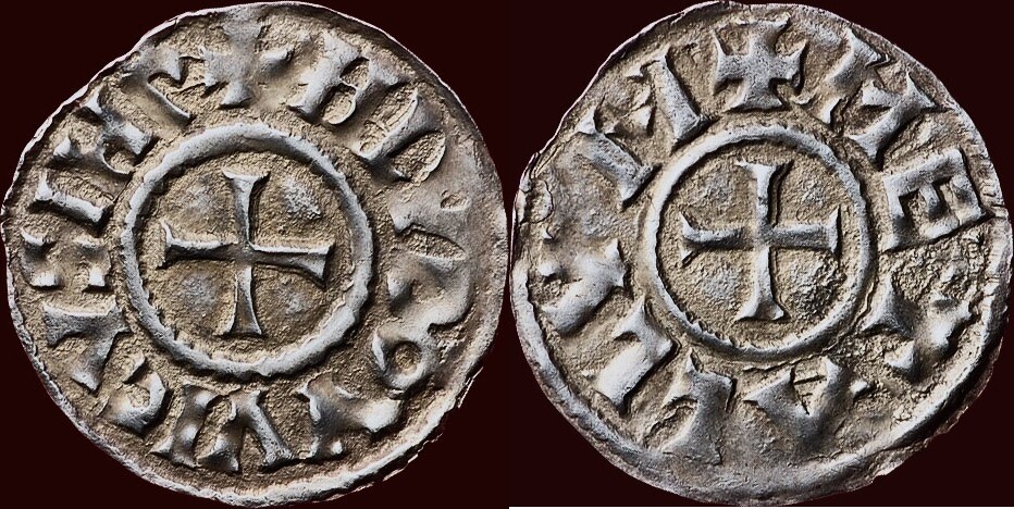 Denier (circa 818-823) FRANKISH EMPIRE - CAROLINGIAN DYNASTY - FRANCE ...