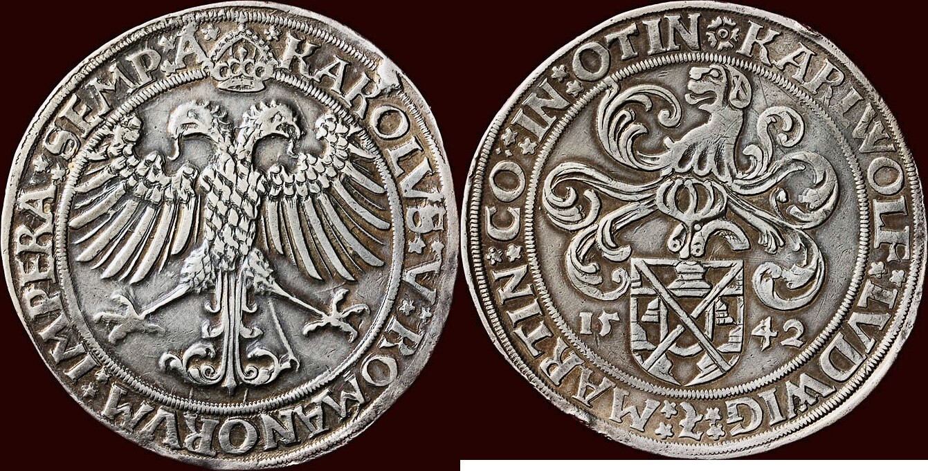 1542 GERMANY - ÖTTINGEN,GRAFSCHAFT - KARL WOLFGANG, LUDWIG XV & MARTIN ...