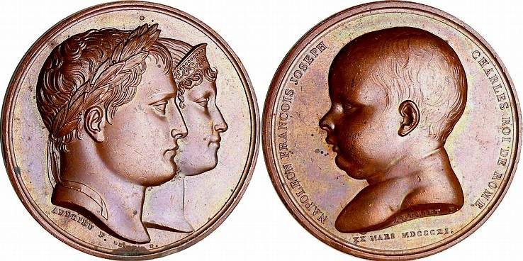 NAPOLEON UND SEINE ZEIT Bronzemedaille 1811 Napoléon I. (1804-1814/15 ...