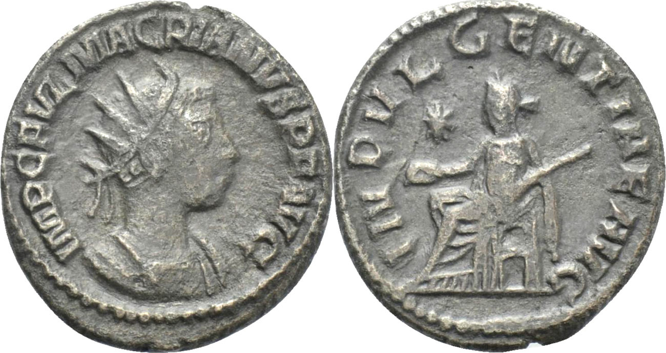 Römisches Kaiserreich Antoninian Macrianus, der Jüngere (260-261) ss ...