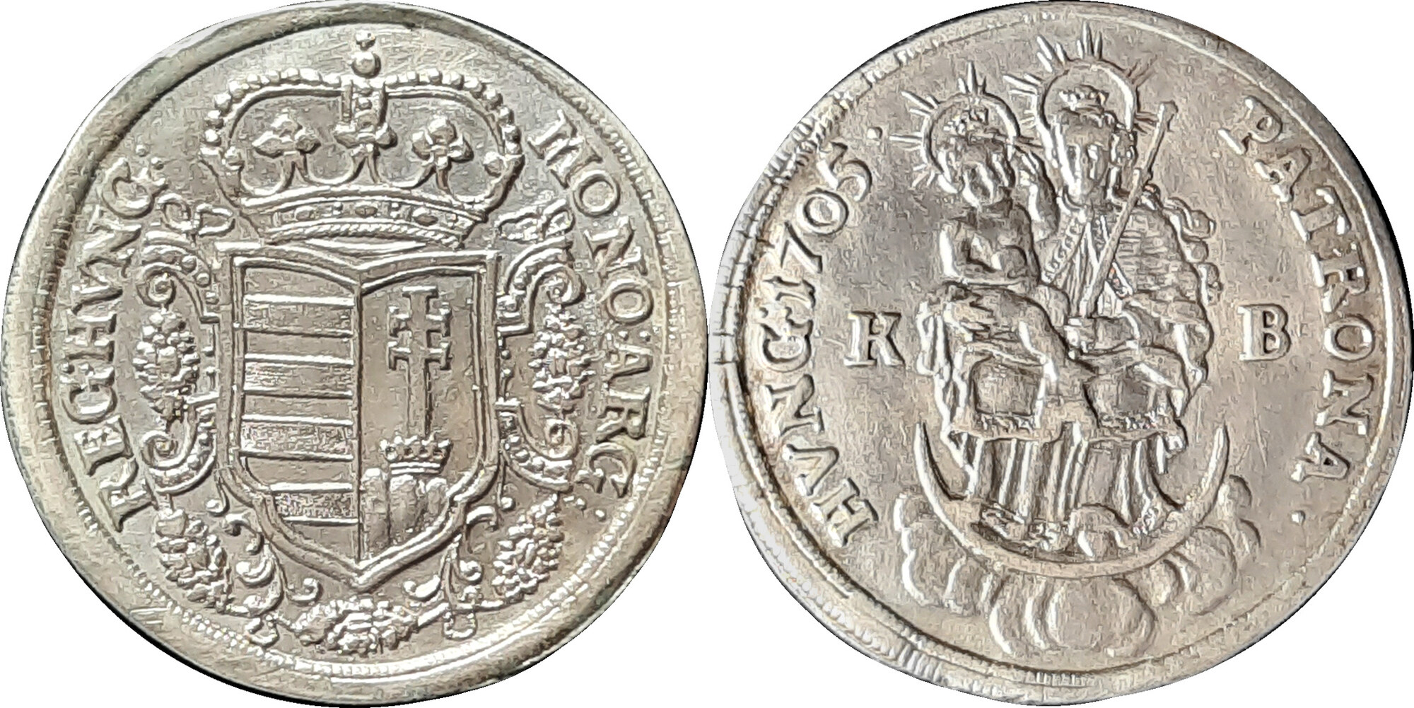 Ungarn ½ Taler (Gulden) 1705 Ungarische Malkontenten vz-prfr | MA-Shops