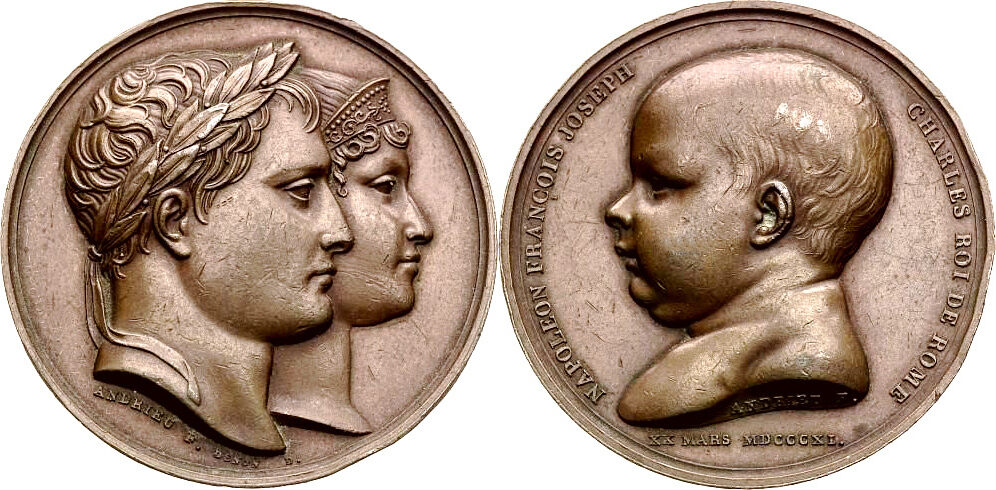 NAPOLEON UND SEINE ZEIT Bronzemedaille 1811 Napoléon I. (1804-1814/15 ...