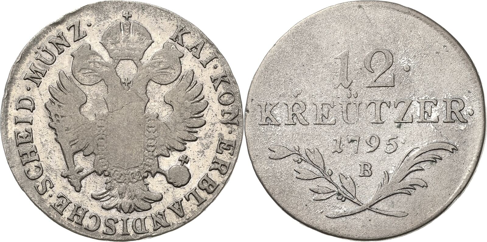 Habsburg 12 Kreuzer 1795, Franz II.(I.) 1792-1806 Fast sehr schön | MA-Shops