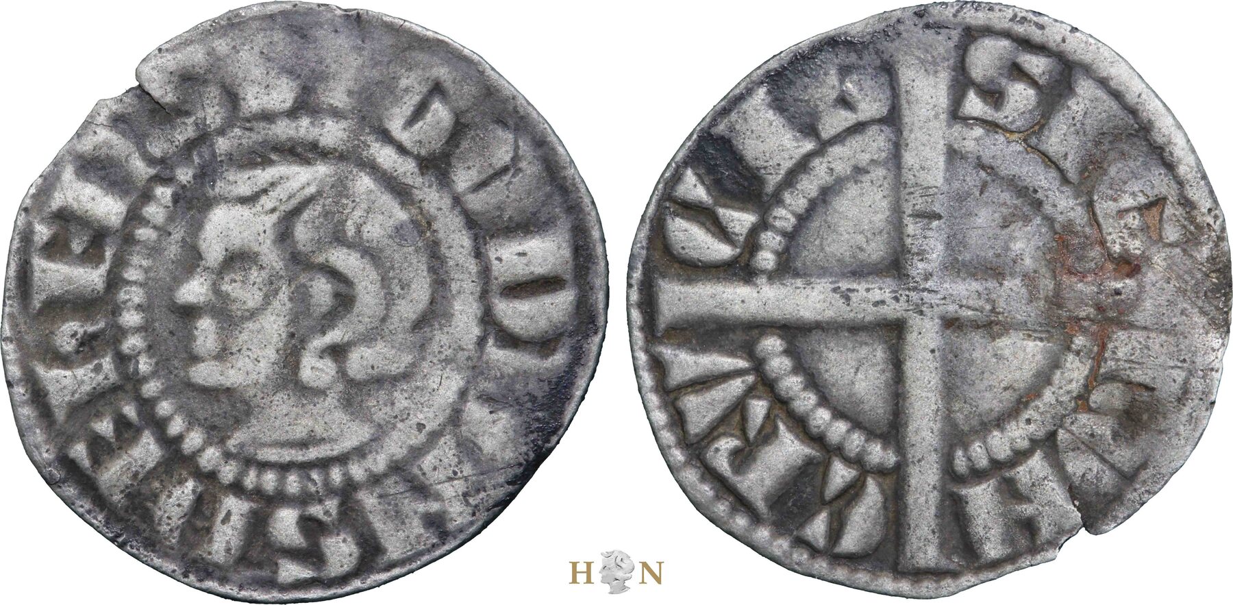 Germany denar Godfried Heinsberg (1303-1331 AD), Heinsberg, extremely ...