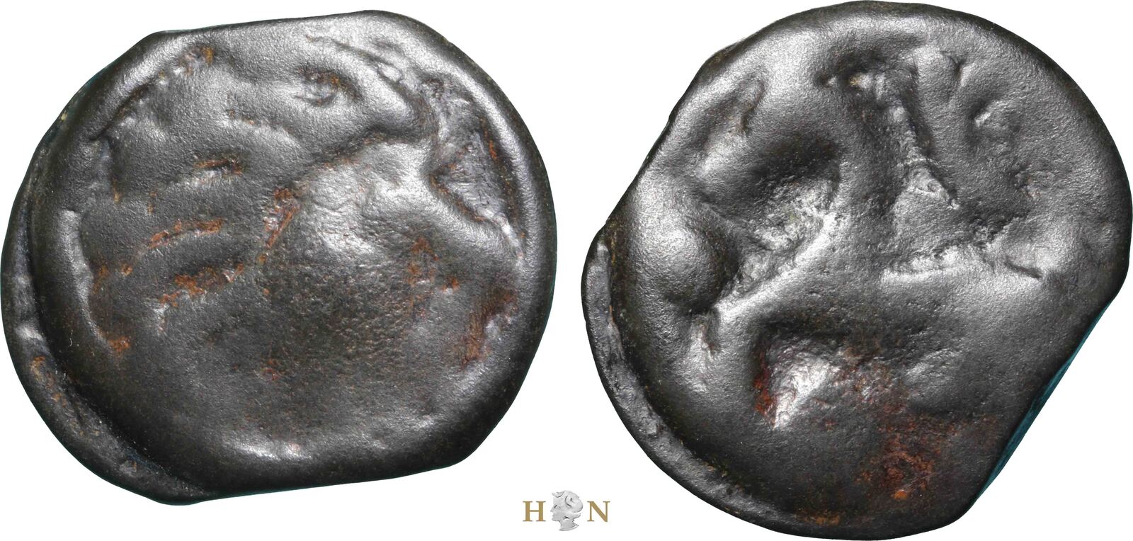 Celtic AE potin 100-60 BC Southern Gaul, Senones, EF | MA-Shops