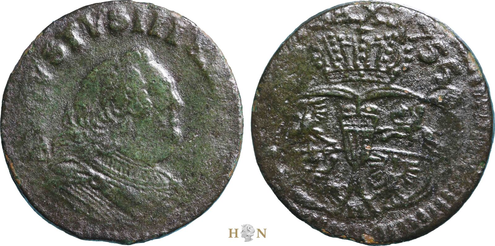 Polish–Lithuanian Commonwealth 1/3 groschen 1755 Augustus III (1734 ...