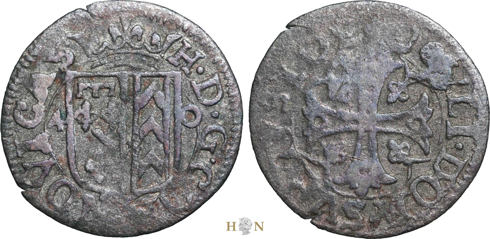 Switzerland Kreutzer 1640 AD Neuchâtel, Henri II of Orléans, Duke of ...