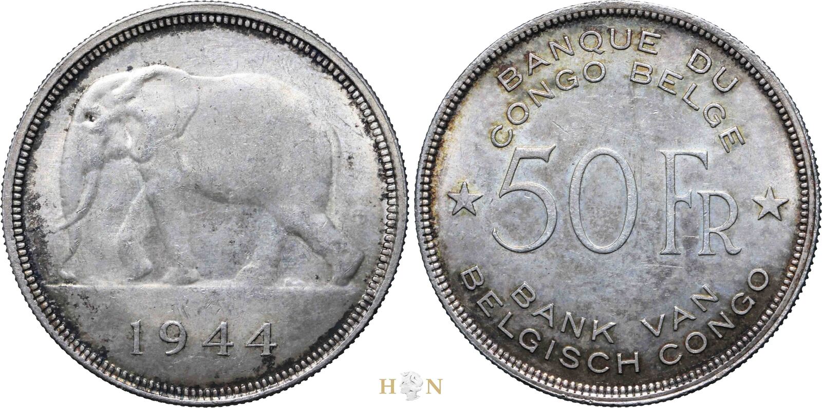 Belgian Congo 50 Francs 1944 AD EF | MA-Shops