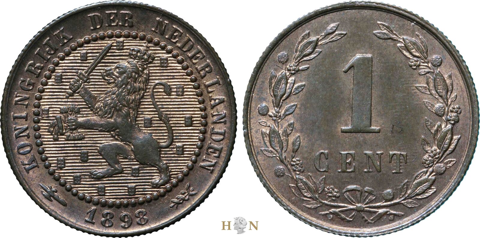 Nederland 1 cent 1898 n.Chr. Wilhelmina (1890-1948), Utrecht, UNC | MA ...