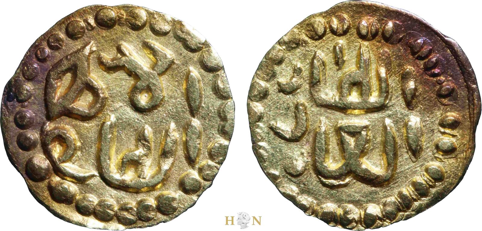 Indonesia | Sumatra | Sultana of Ache gold kupang (1346-1383 AD) Ahmad ...