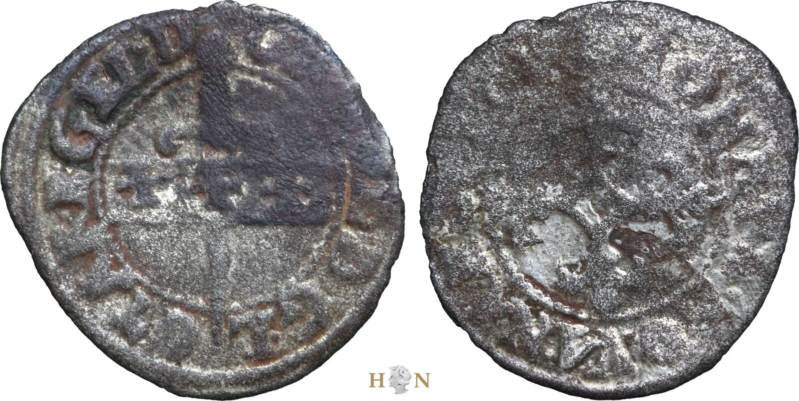 France liard (1545-1608 AD) Duchy of Lorraine, Charles III, Nancy, VF ...