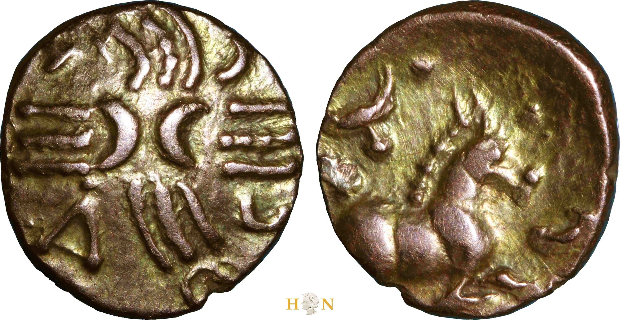 Celtic 1/4 or quarter stater circa 25 BC - AD 10 Trinovantes ...