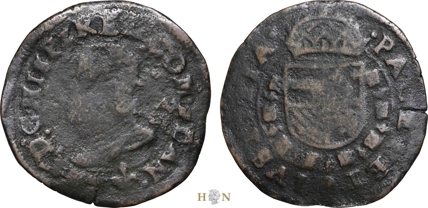 België liard des Etats | statenoord (1577-1580 n.Chr.) Graafschap ...