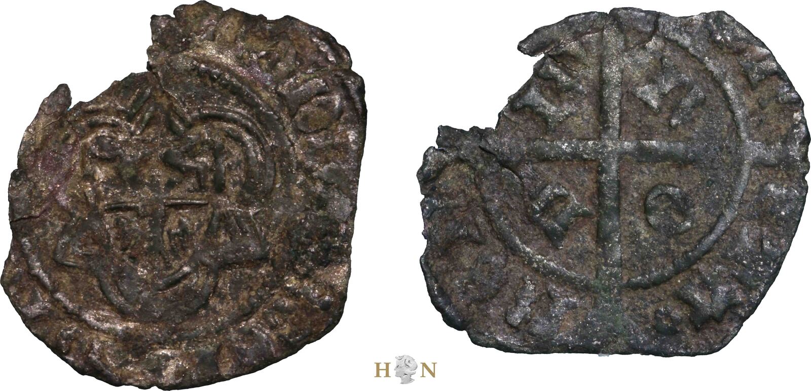 Nederland 1/8 groot (1433-1455 n.Chr.) Bisdom Utrecht, Rudolf van ...