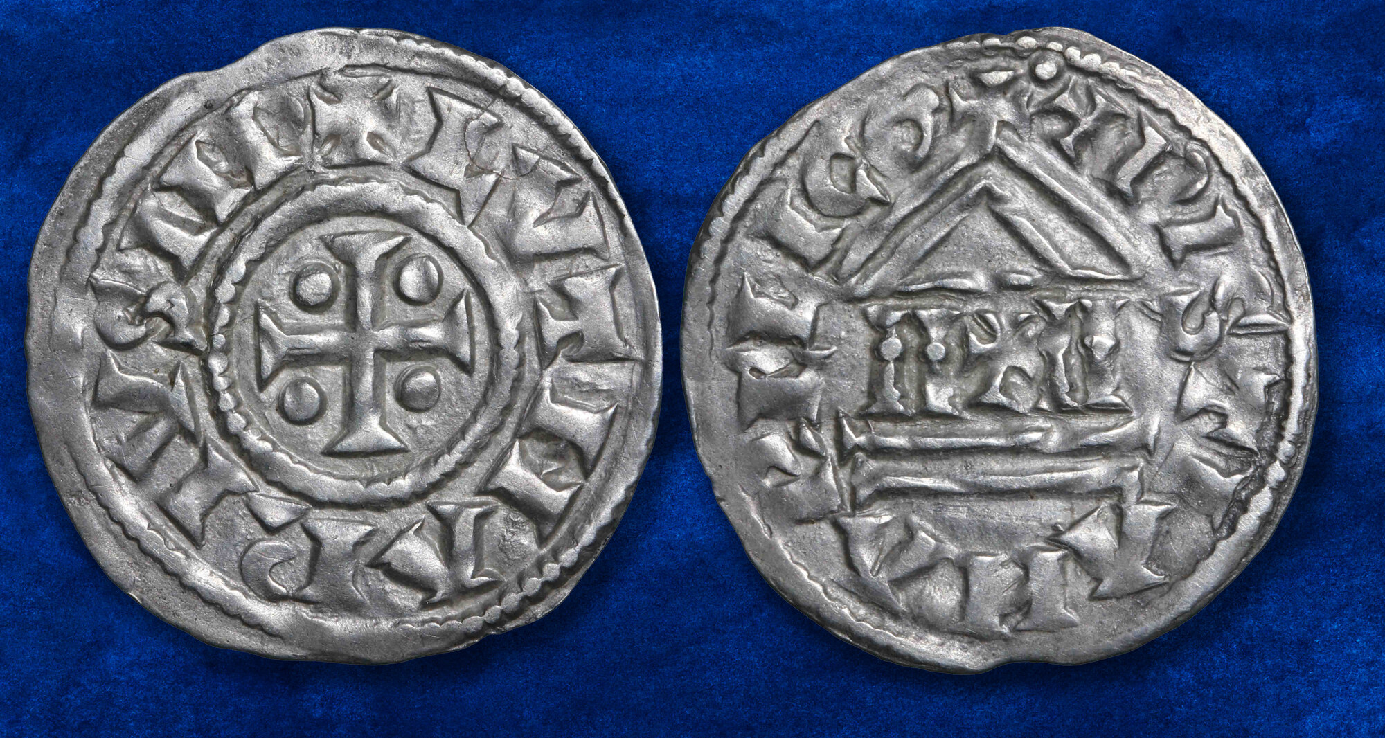 Carolingian Empire denarius | denier 840-855 AD Lothar I (840-855 ...