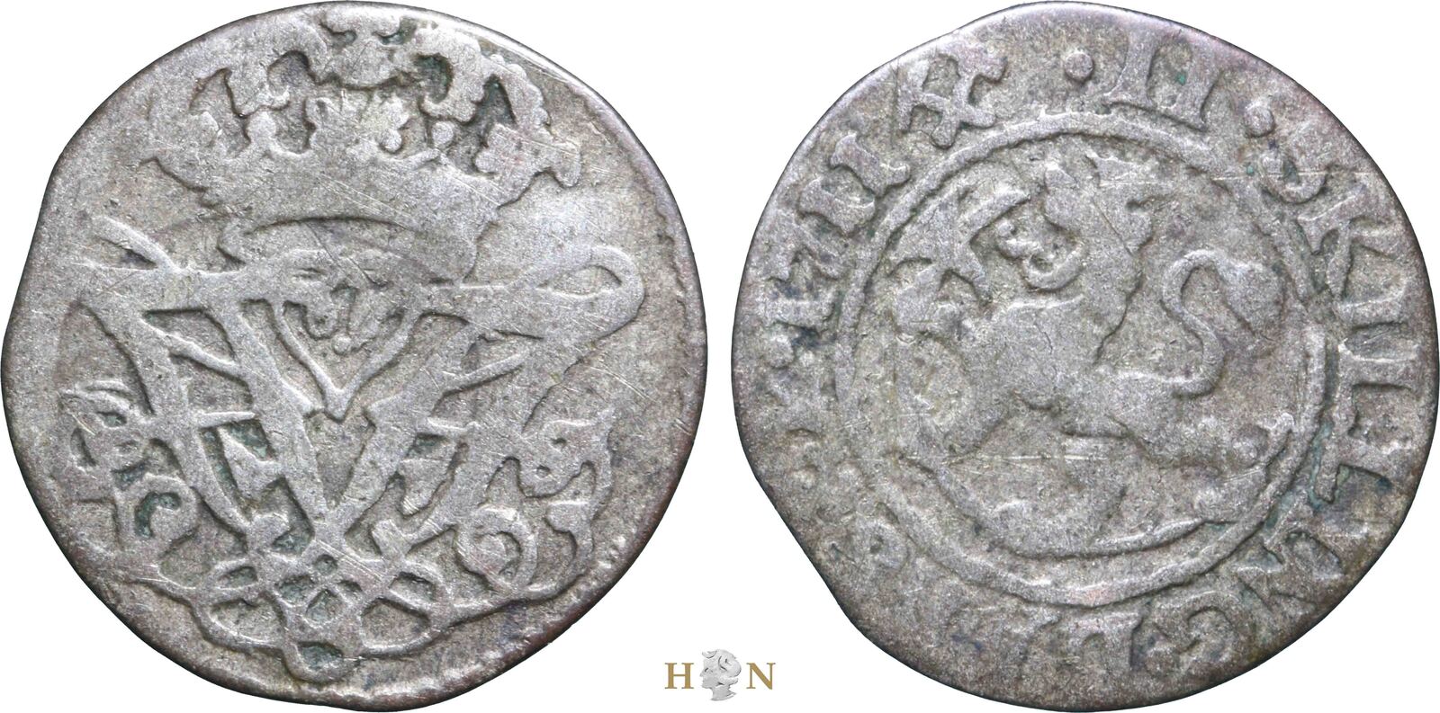 Norway 2 skilling 1711 AD Frederick IV (1699-1730), Kongsberg, VF- | MA ...