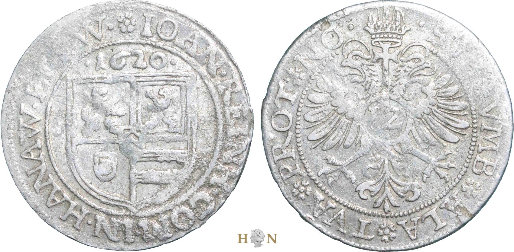 Germany 12 Kreuzer | Dreibätzner 1620 AD Hanau-Lichtenberg, Johann ...