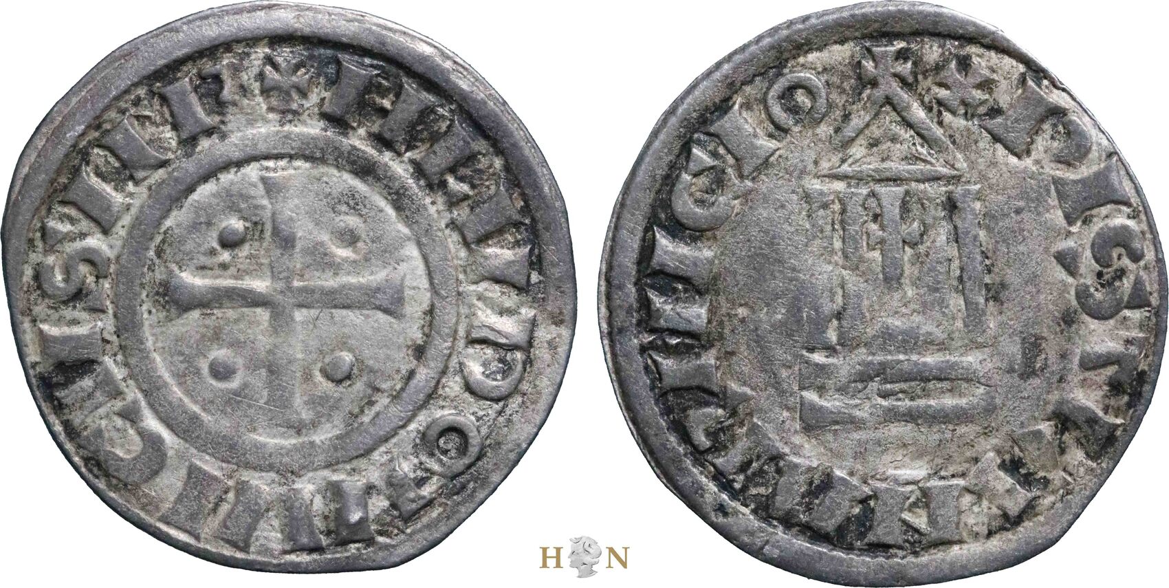 Carolingian Empire denarius | denier 822-840 AD Louis the Pious (814 ...