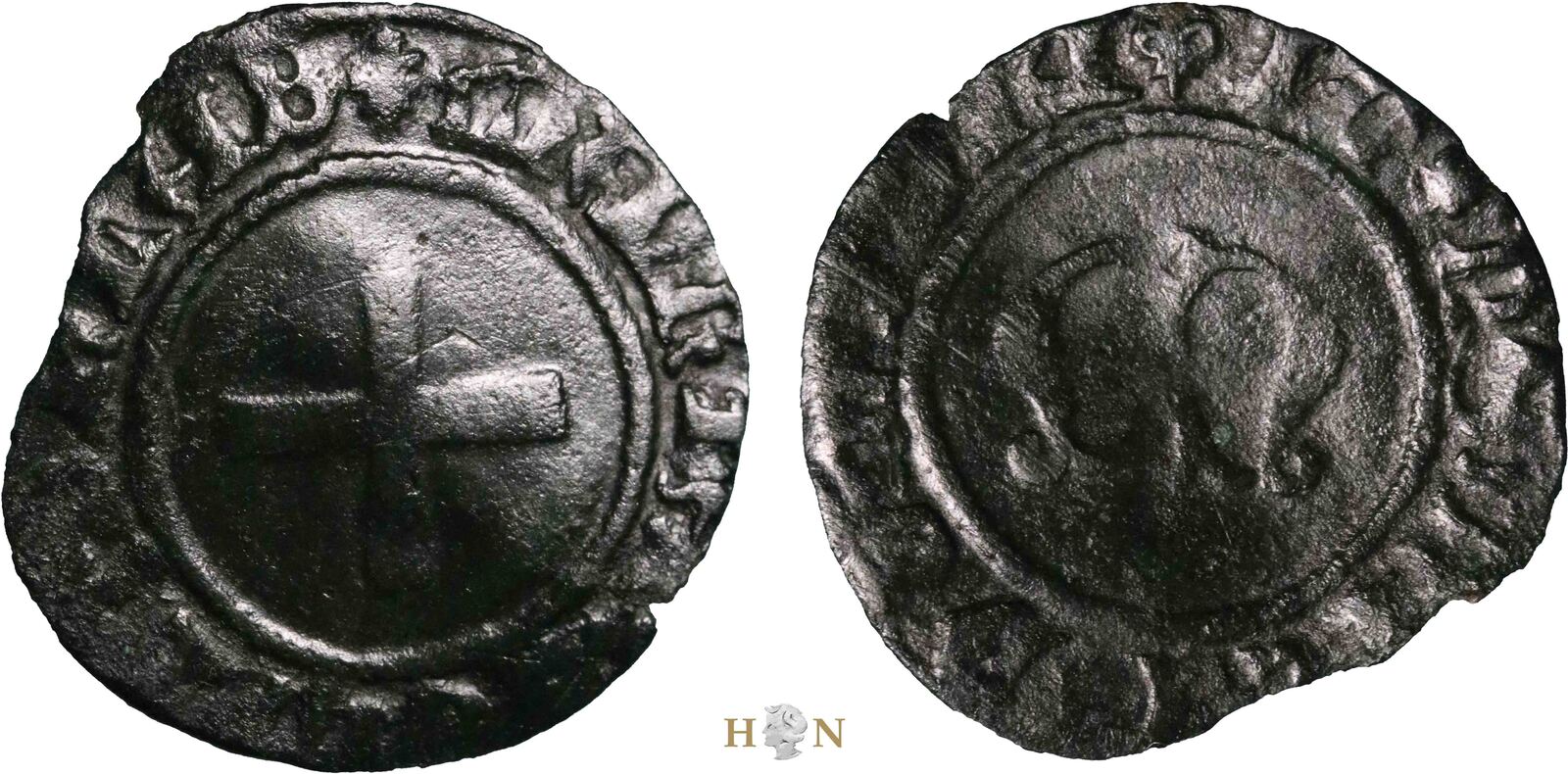 België dubbele mijt (1478-1482 n.Chr.) Graafschap Vlaanderen, Maria van Bourgondië (1477-1482 ...