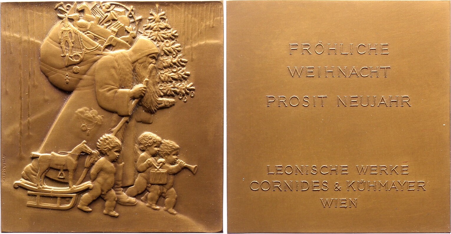 Kunstmedaillen Bronzeplakette Hartig, Arnold Mattiert. Prägefrisch | MA ...